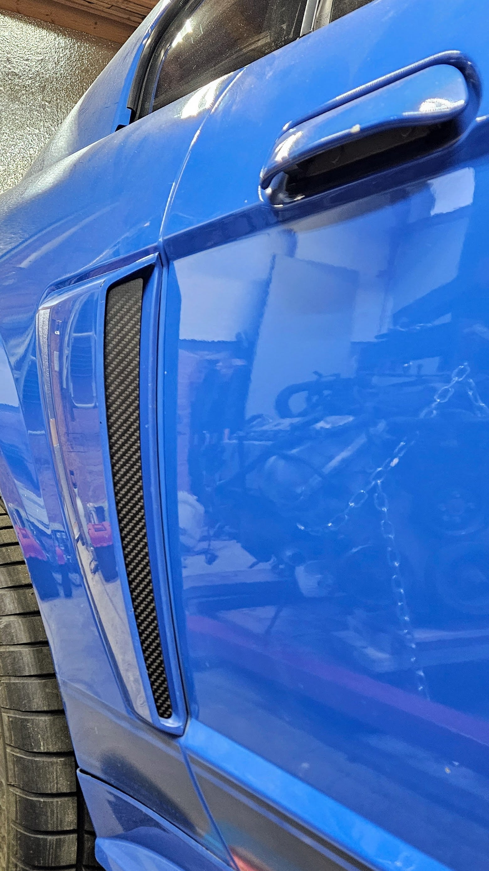 01-04 Mustang Carbon Fiber Side Scoop Inserts | GT, Mach 1, Cobra ...