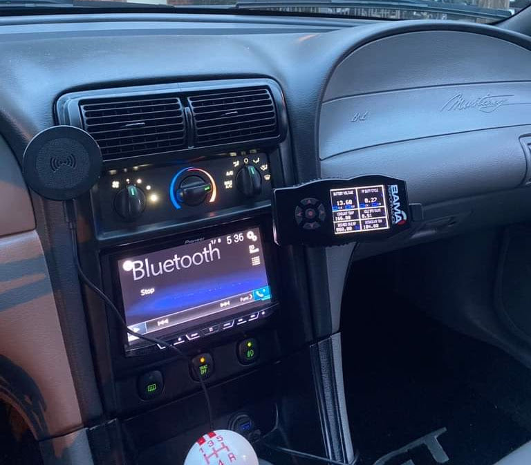 94-04 SN95 Mustang Dash Phone Mount Bracket | Stainless Steel | Modern ...